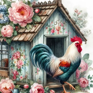 50 Images Fancy Chicken Coop Images Digital Art Printable Instant ...