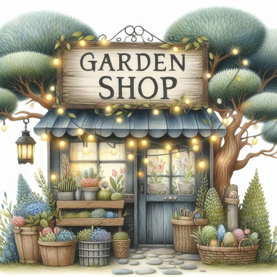 50 Images Garden Shop Images Digital Art Printable Instant Digital ...