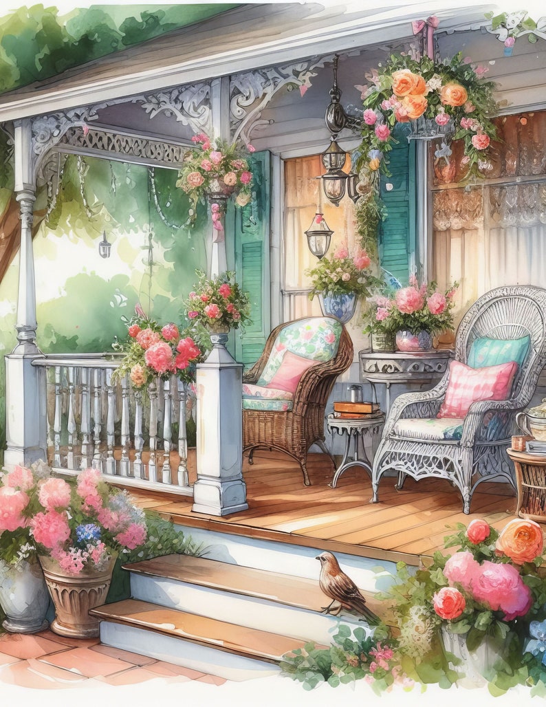 47 Images Southern Porch Images Digital Art Printable Instant Digital ...