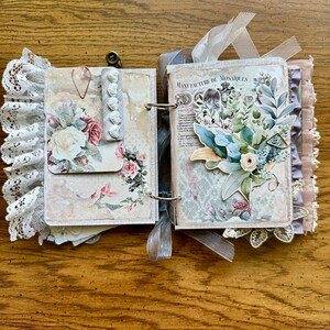 Small 2 Ring Victorian Journal, 2 Ring Journal, Embellished Journal ...