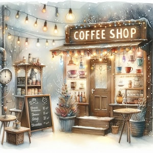 50 Coffee Shop Images Digital Art Printable Instant Digital Download ...