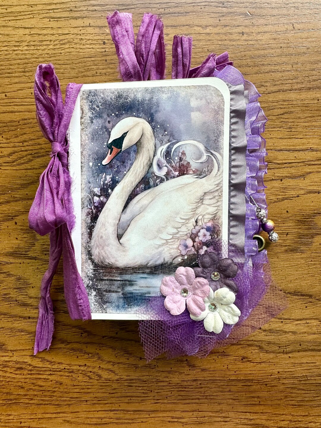 Small Purple Fantasy Cascading Waterfall Journal, Junk Journal ...