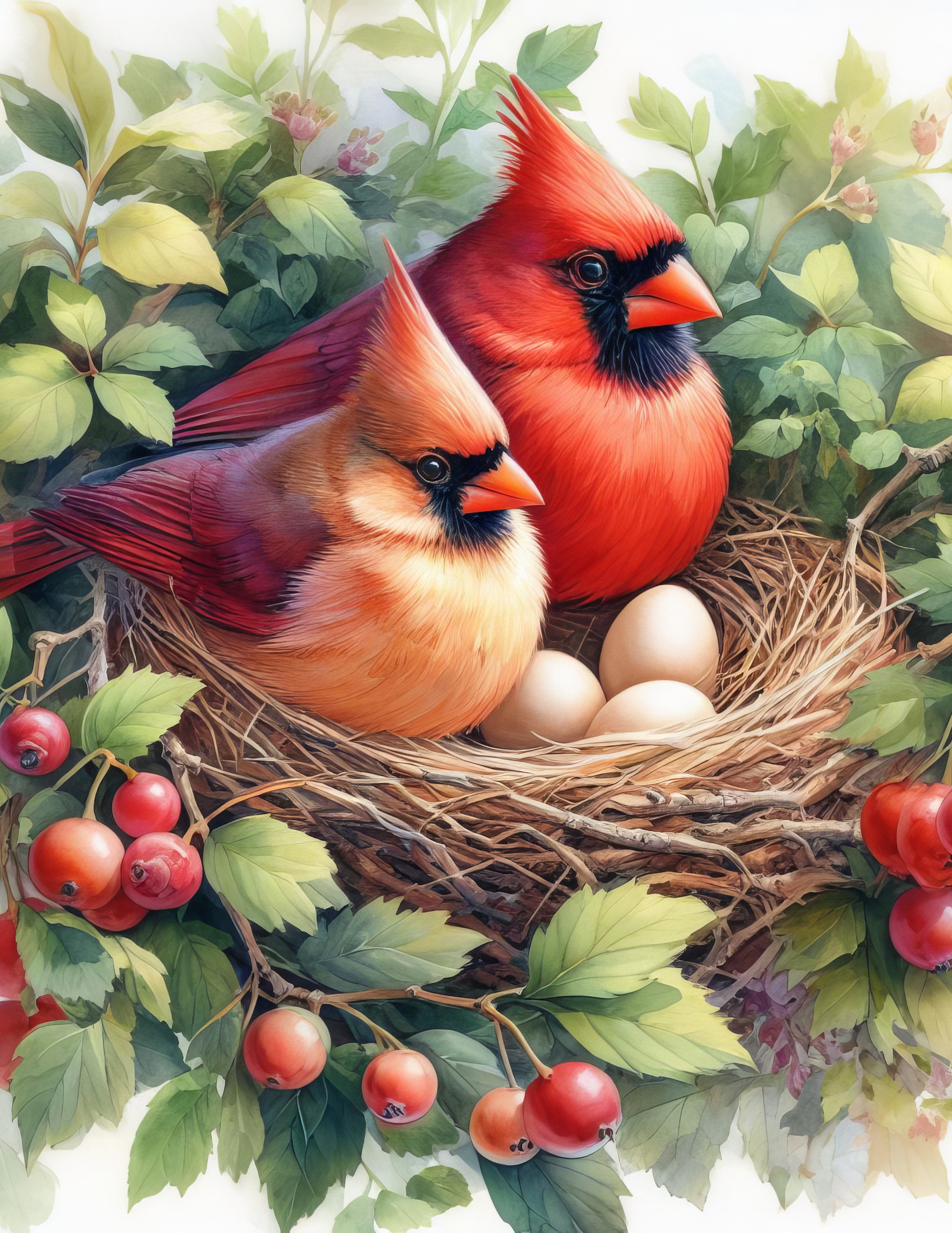 63 Cardinal Images: Bird Digital, Digital Art, Printable Download ...