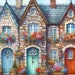 50 Images Whimsical Stone Row House: Jpeg Images, Digital Art ...