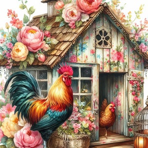 50 Images Fancy Chicken Coop Images Digital Art Printable Instant ...