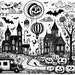 Adult Coloring Pages 45 Whimsical Halloween Images: Digital Art ...