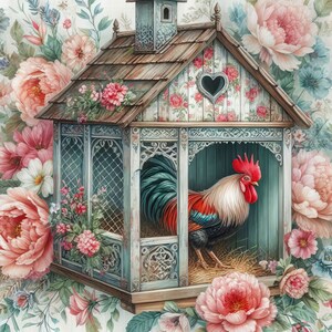 50 Images Fancy Chicken Coop Images Digital Art Printable Instant ...