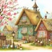 50 Images Whimsical Spring Village Images Digital Art Printable Kit ...