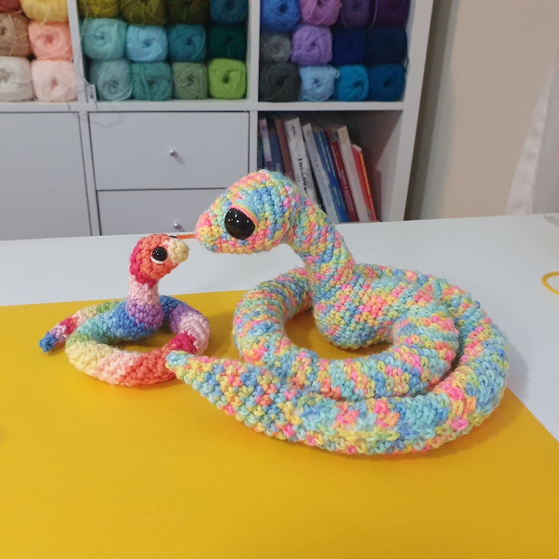 Crochet Patterns Big & Mini Snakes please Read Before - Etsy