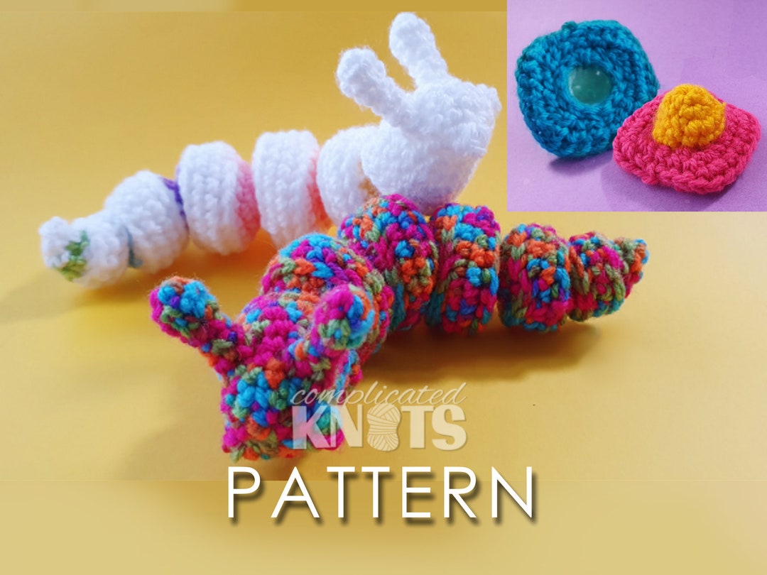 Crochet Patterns - Slug & Pop-square Fidget Toys - *please Read Before ...