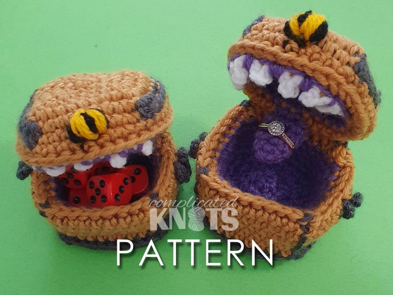 Crochet Pattern - Mini Mimic Ring Box or Dice Box ***please Read Before ...