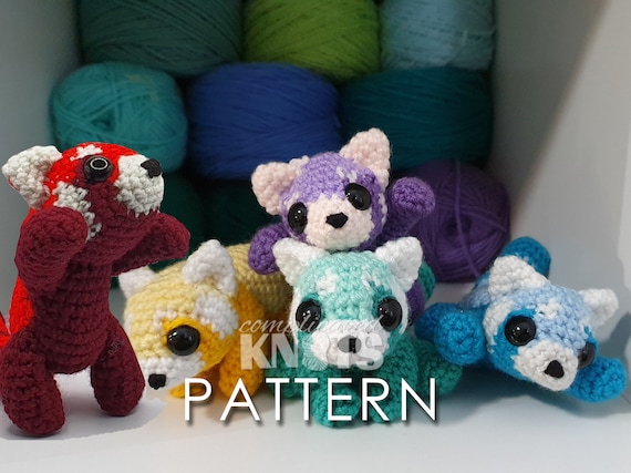 Crochet Pattern Red Pandas 4 Poses please Read Before - Etsy