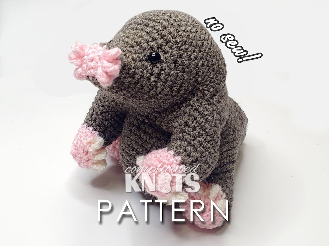 Crochet Pattern - Star-nosed Mole - No Sewing! ***please Read Before ...