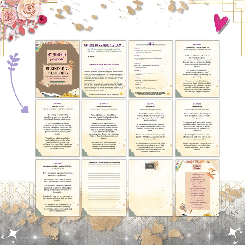 My Memories Journal. Therapeutic Dementia Memory Support. Memory ...