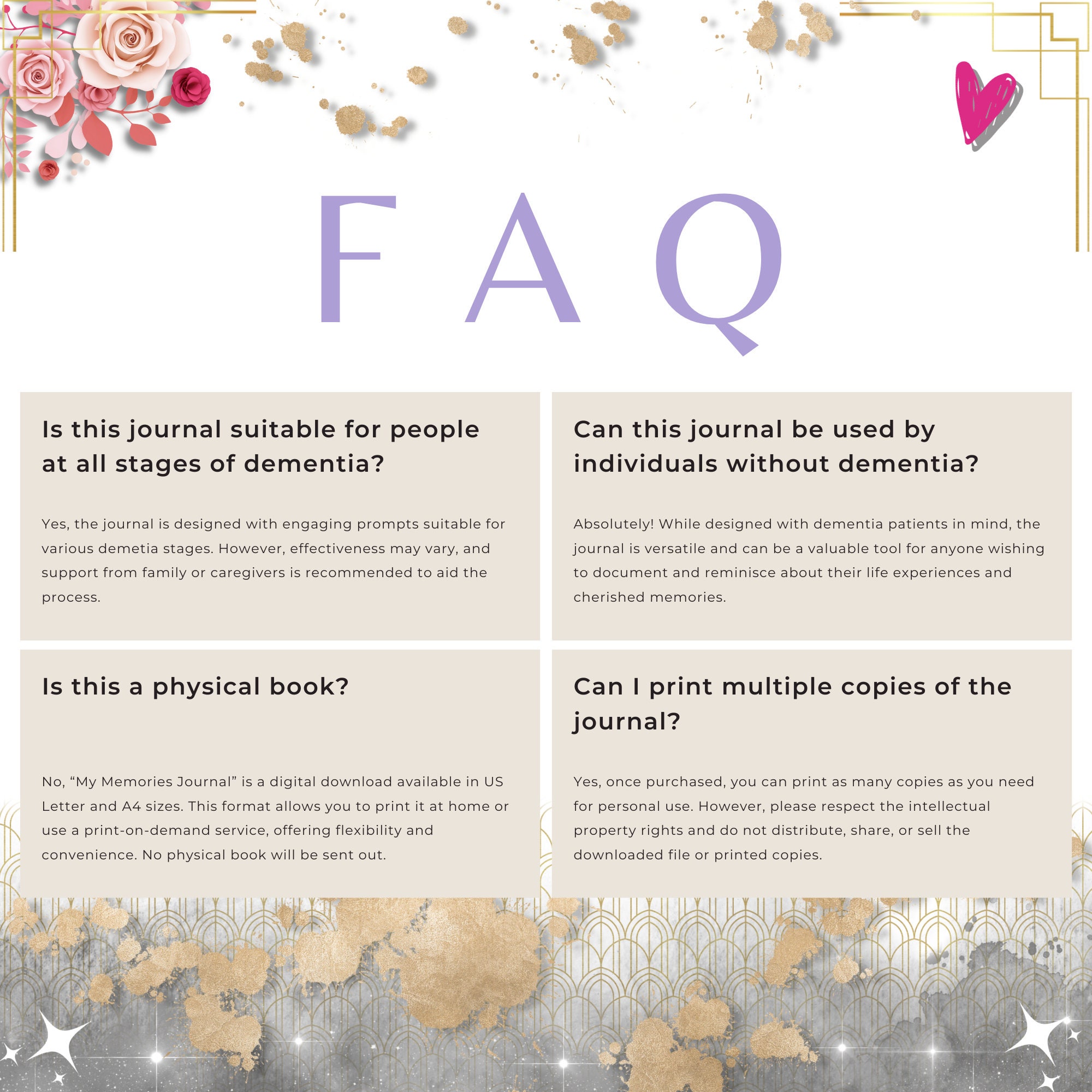 My Memories Journal. Therapeutic Dementia Memory Support. Memory ...