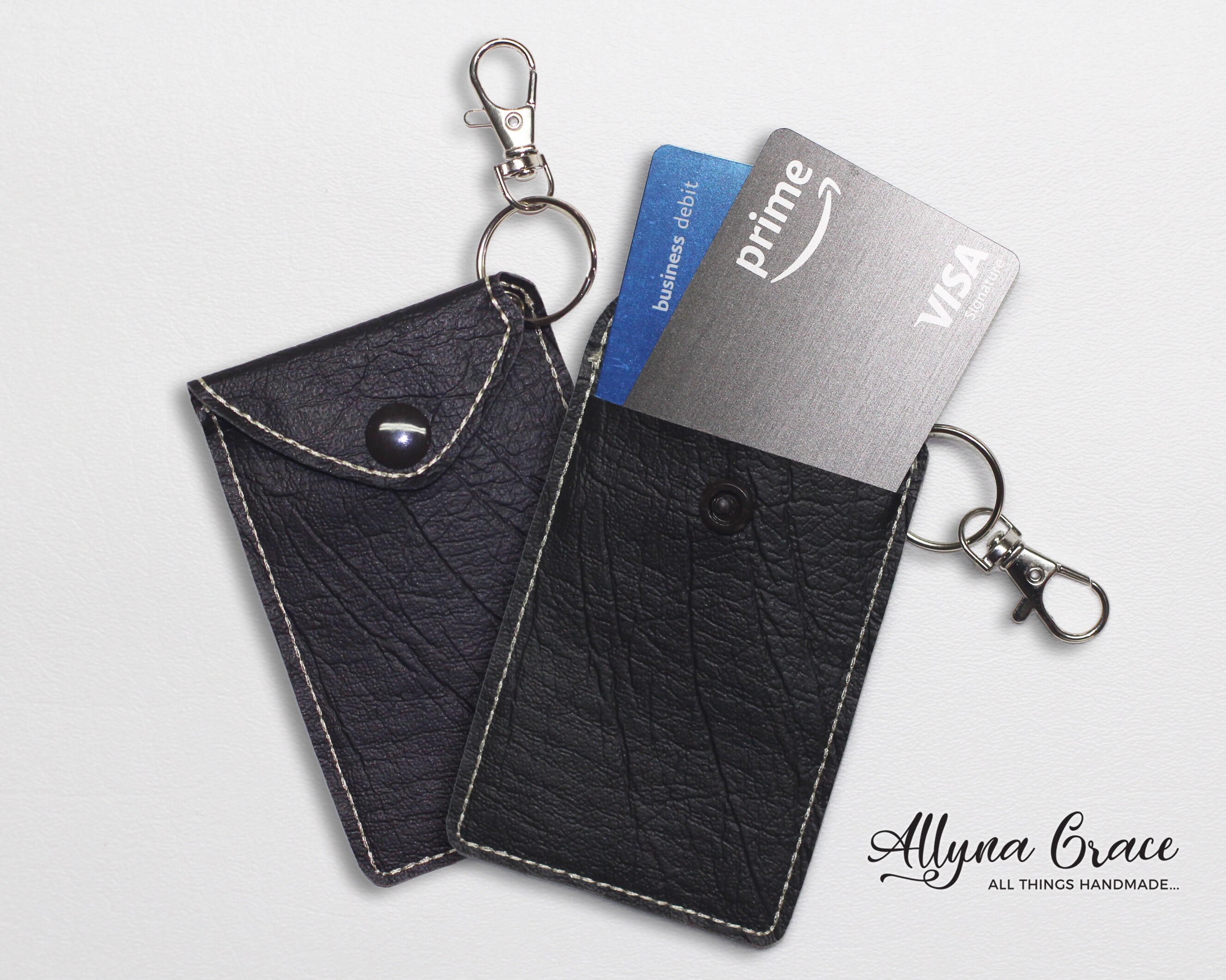 Personalized Credit Card Holder Monogram Key Ring - Etsy