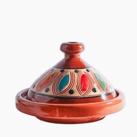 Authentic Hand-painted Moroccan Tagine - Traditional Clay Cooking Pot ...