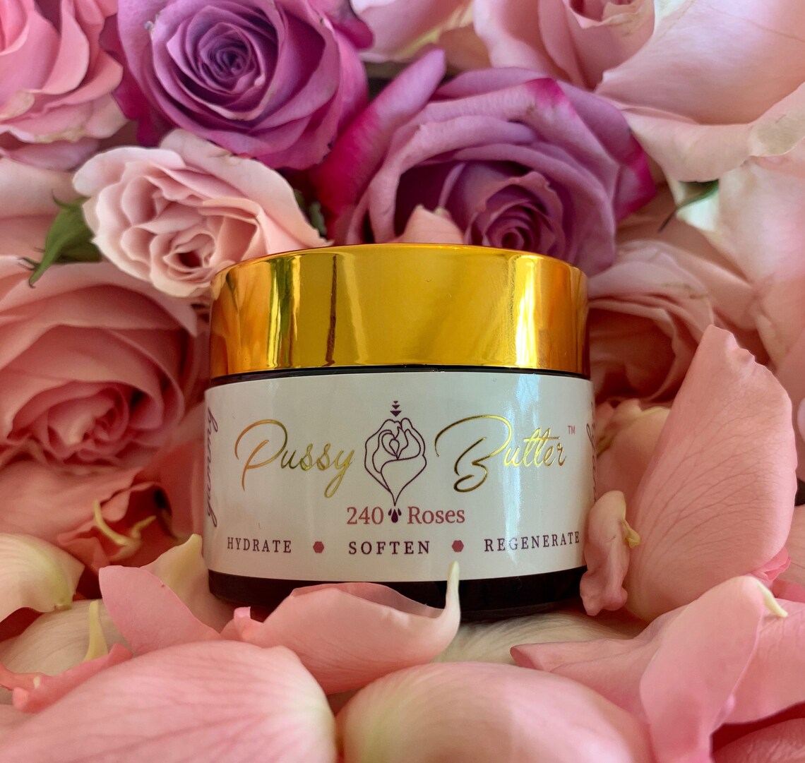 240 Roses Organic Yoni Oil Pussy Butter Vaginal Moisturizer Etsy