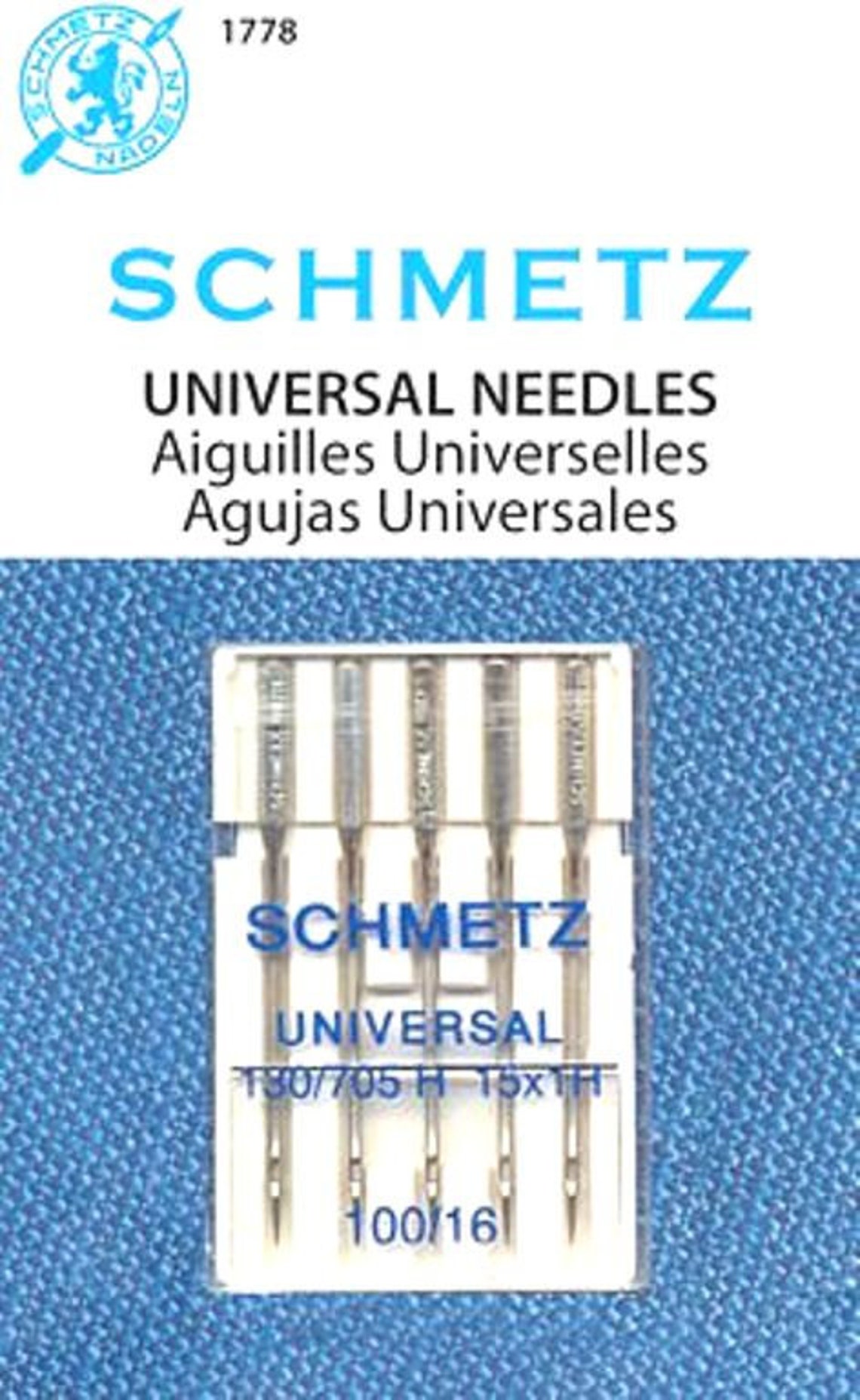 Schmetz Universal Sewing Machine Needles Sewing Needle Size 100/16 5 ...