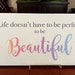Beautiful Life Wall Sign - Etsy