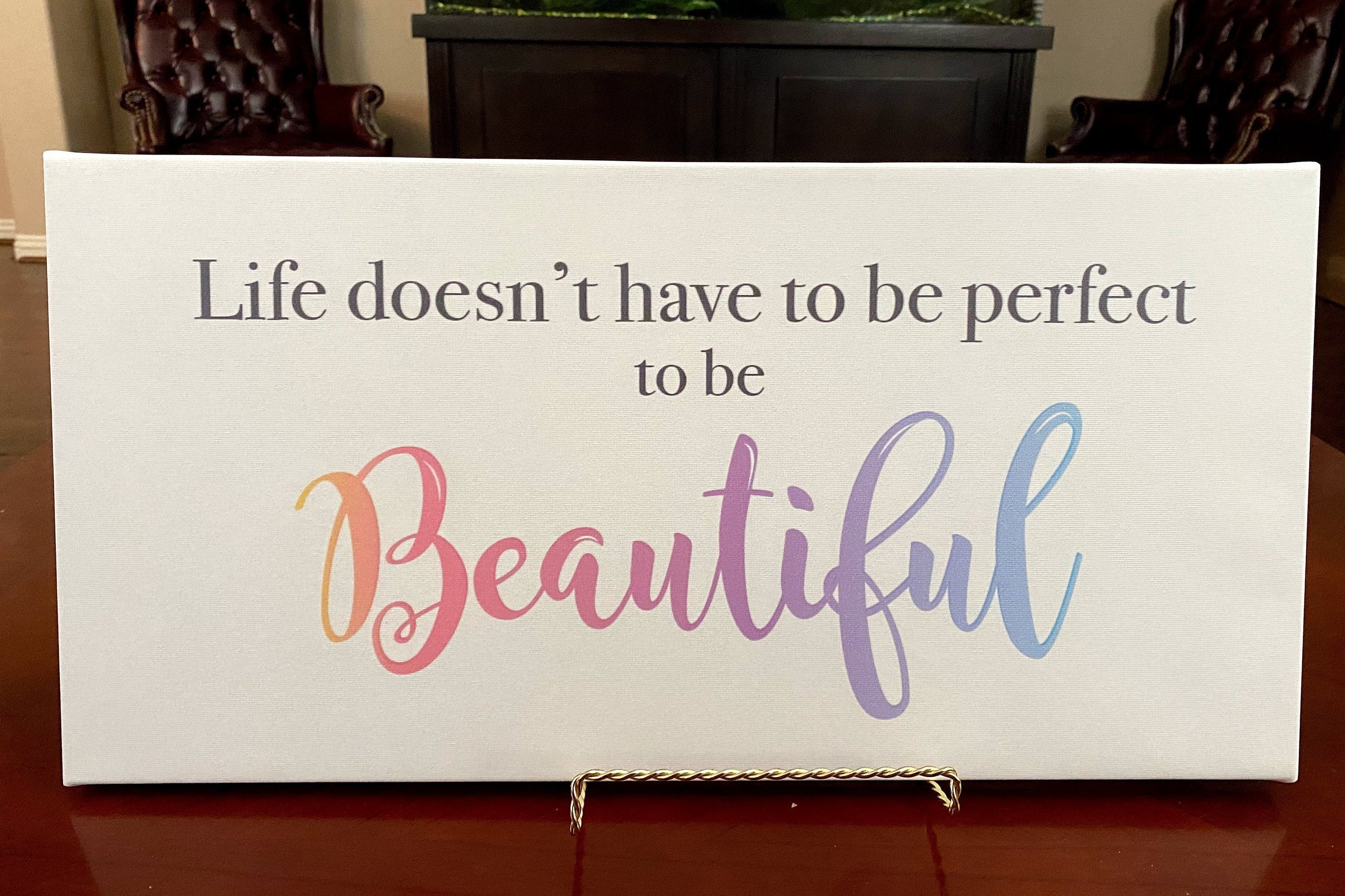 Beautiful Life Wall Sign - Etsy