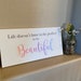 Beautiful Life Wall Sign - Etsy