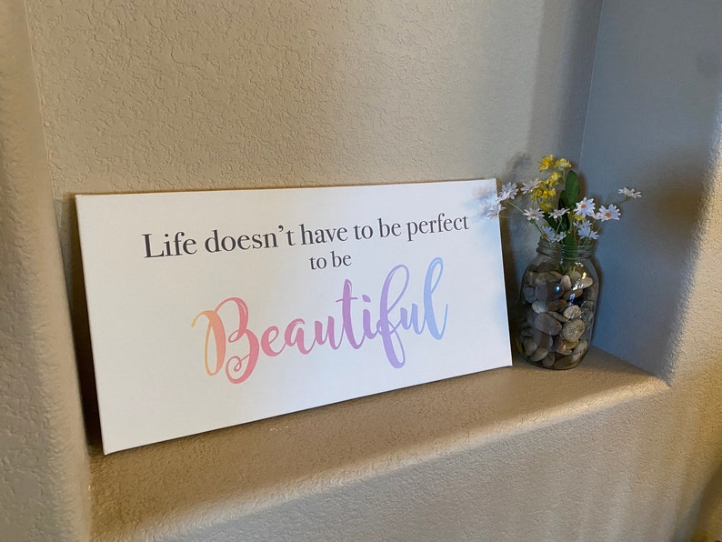 Beautiful Life Wall Sign - Etsy