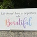 Beautiful Life Wall Sign - Etsy