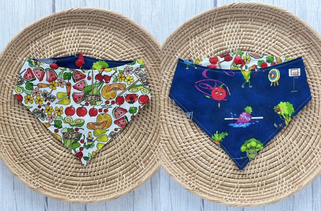 Vegetables Dog Bandana, Vegetables Bandana, Food Dog Bandana, Cute Dog ...
