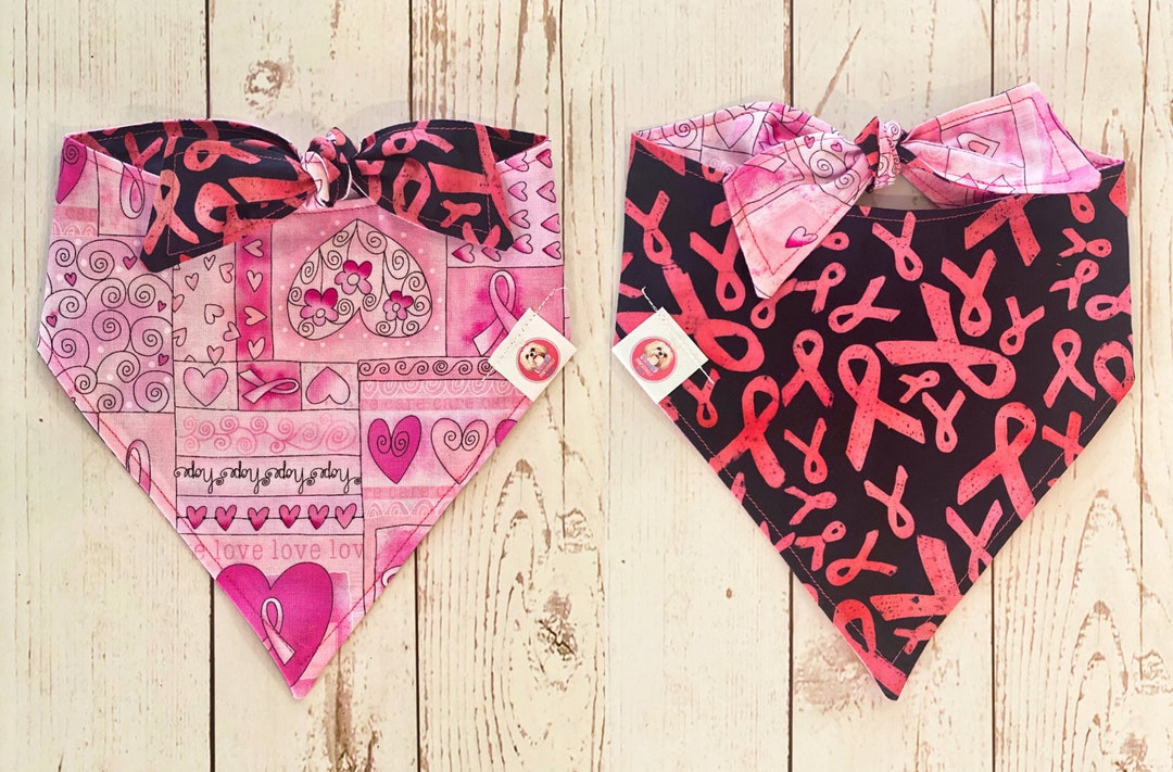 Breast Cancer Awareness, Dog Bandana, Breast Cancer Awareness Bandana ...