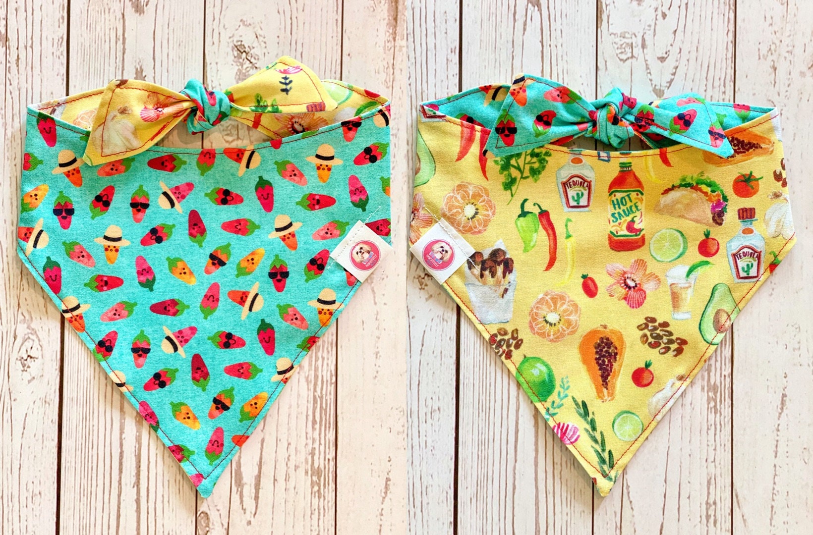 Cinco De May Bandana, Hot Pepper Bandana, Reversible Dog Bandana, Dog ...