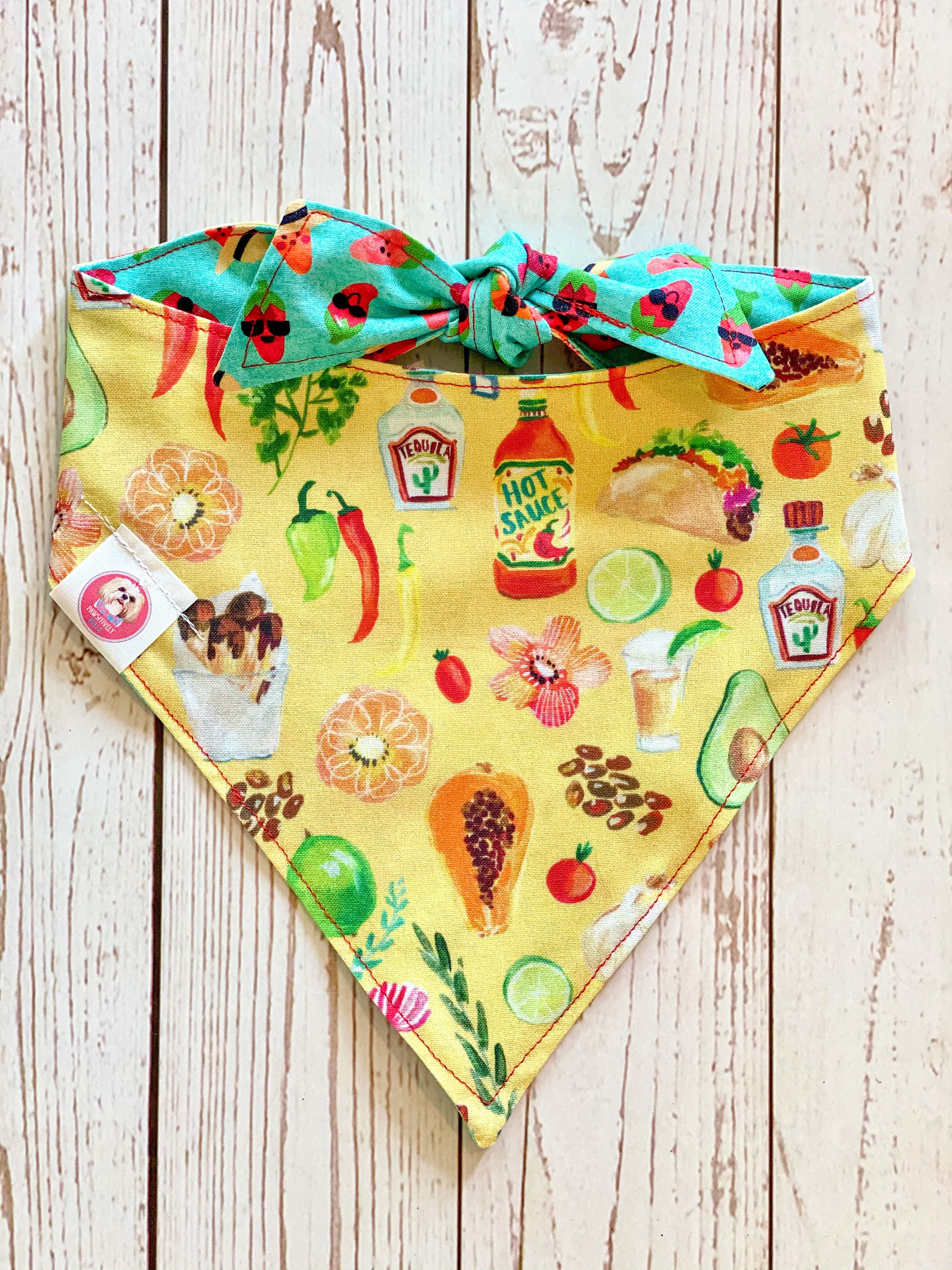 Cinco De May Bandana, Hot Pepper Bandana, Reversible Dog Bandana, Dog ...