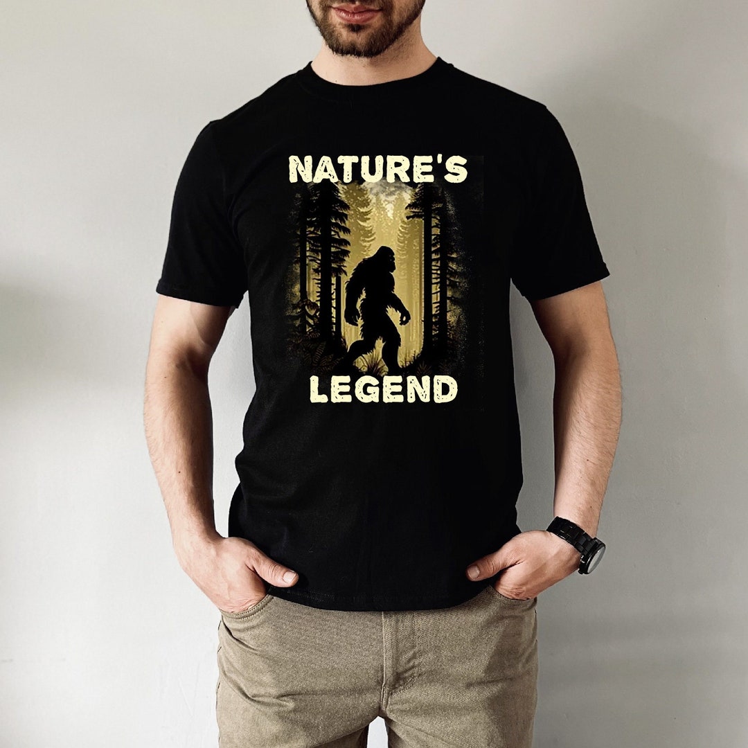 Natures Legend, Bigfoot T-shirt, Into the Woods, Sasquatch Tee Shirt - Etsy