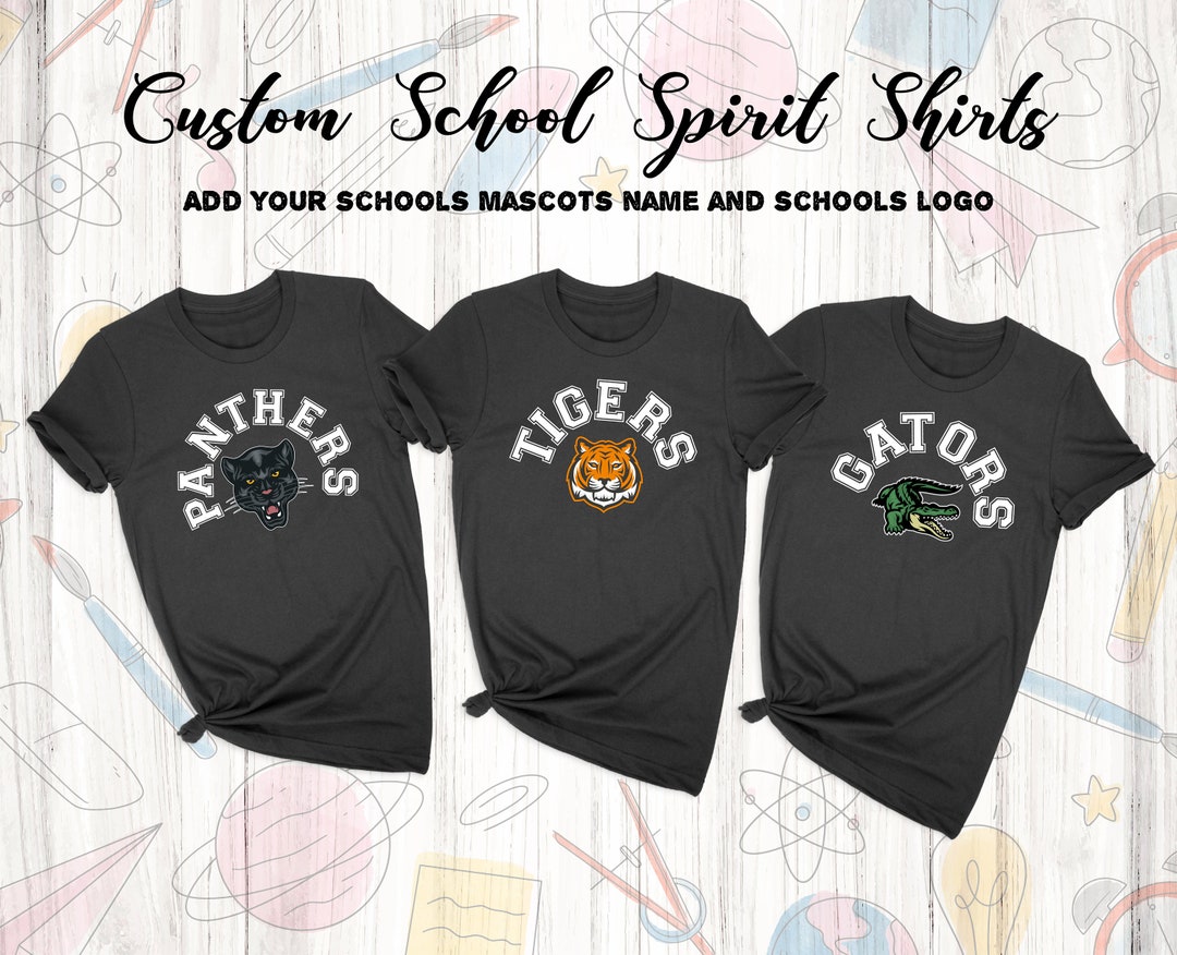 Custom School Spirit Shirts, Team Mascot Shirt, School Spirit Shirt ...