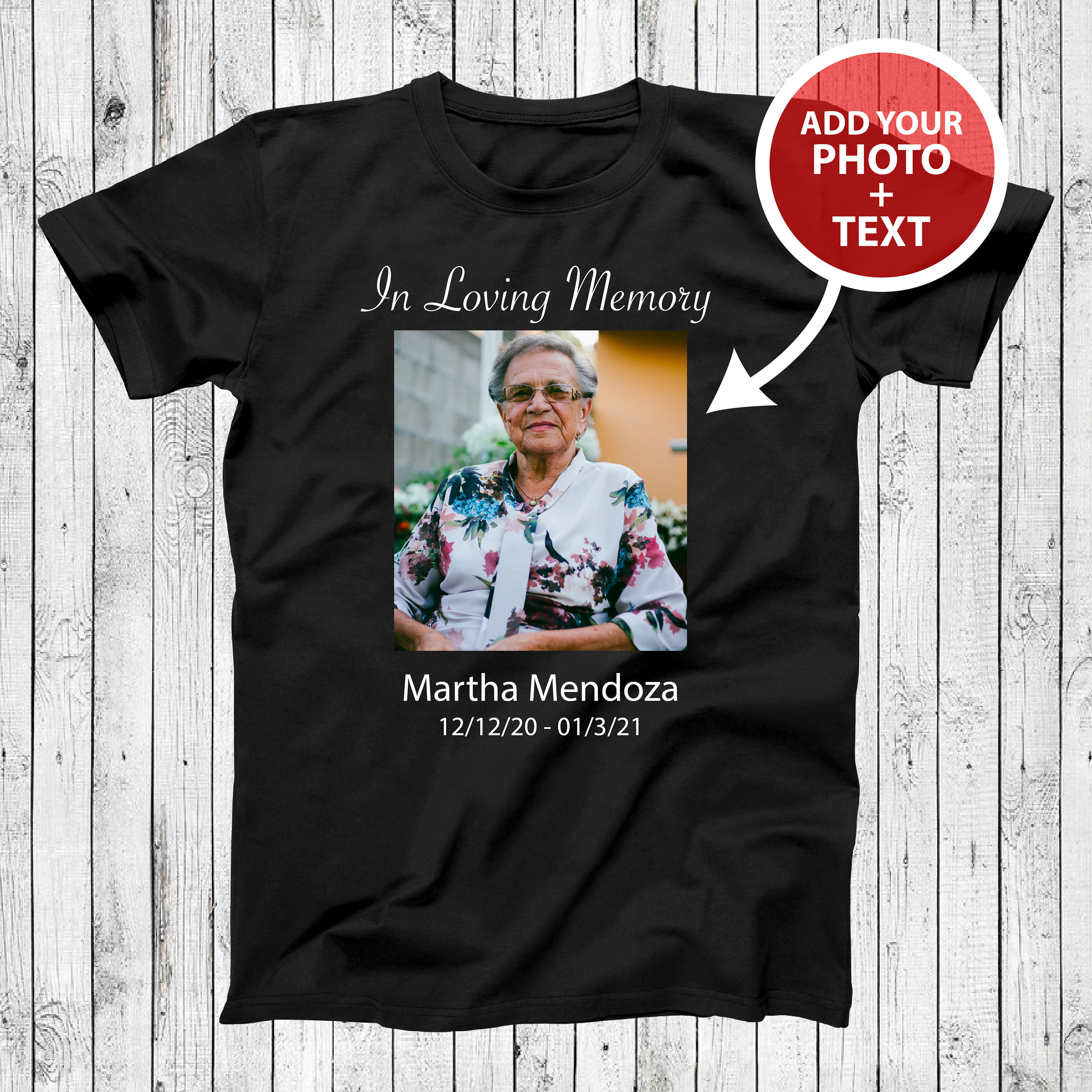 Personalized in Loving Memory Shirts Funeral in Loving Memory - Etsy