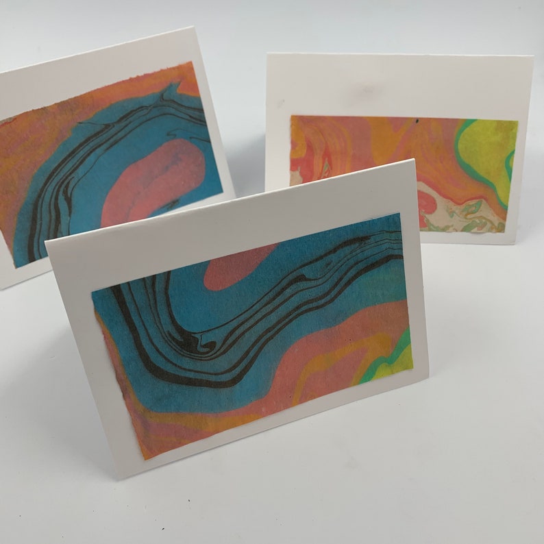DIY Mini Suminagashi Marbling Kit: Travel Art Project, 16 Art Pieces - Etsy