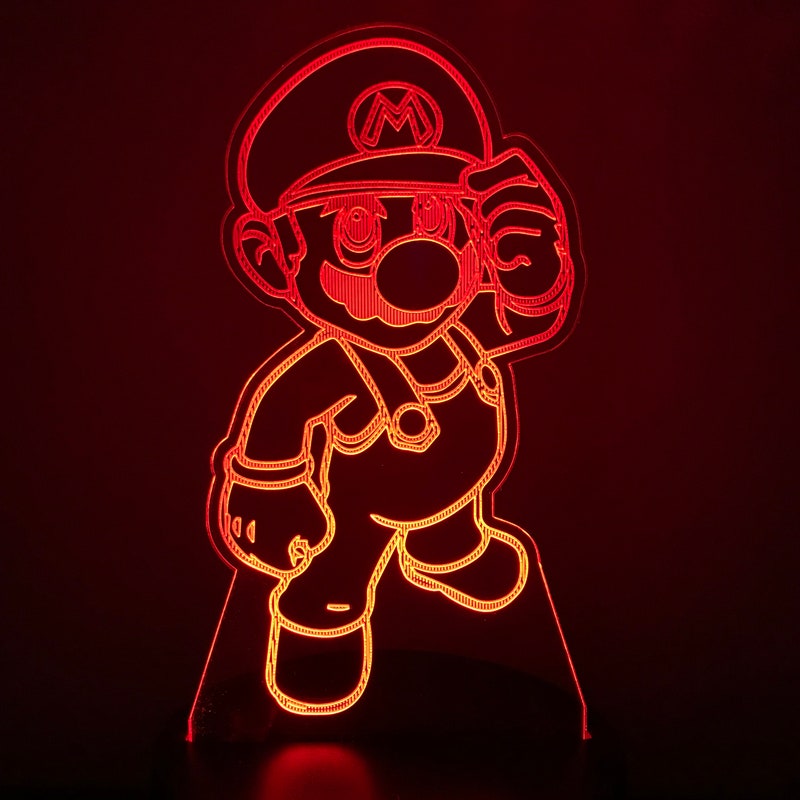 Mario Lamp - Etsy