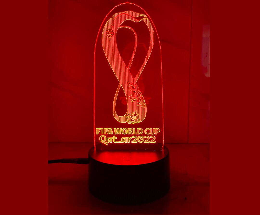 FIFA World Cup Qatar 2022 7 Color LED Lamp Night Light Souvenir ...
