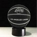 Los Angeles Lakers Basketball 7 Color LED Lamp Night Light Football ...
