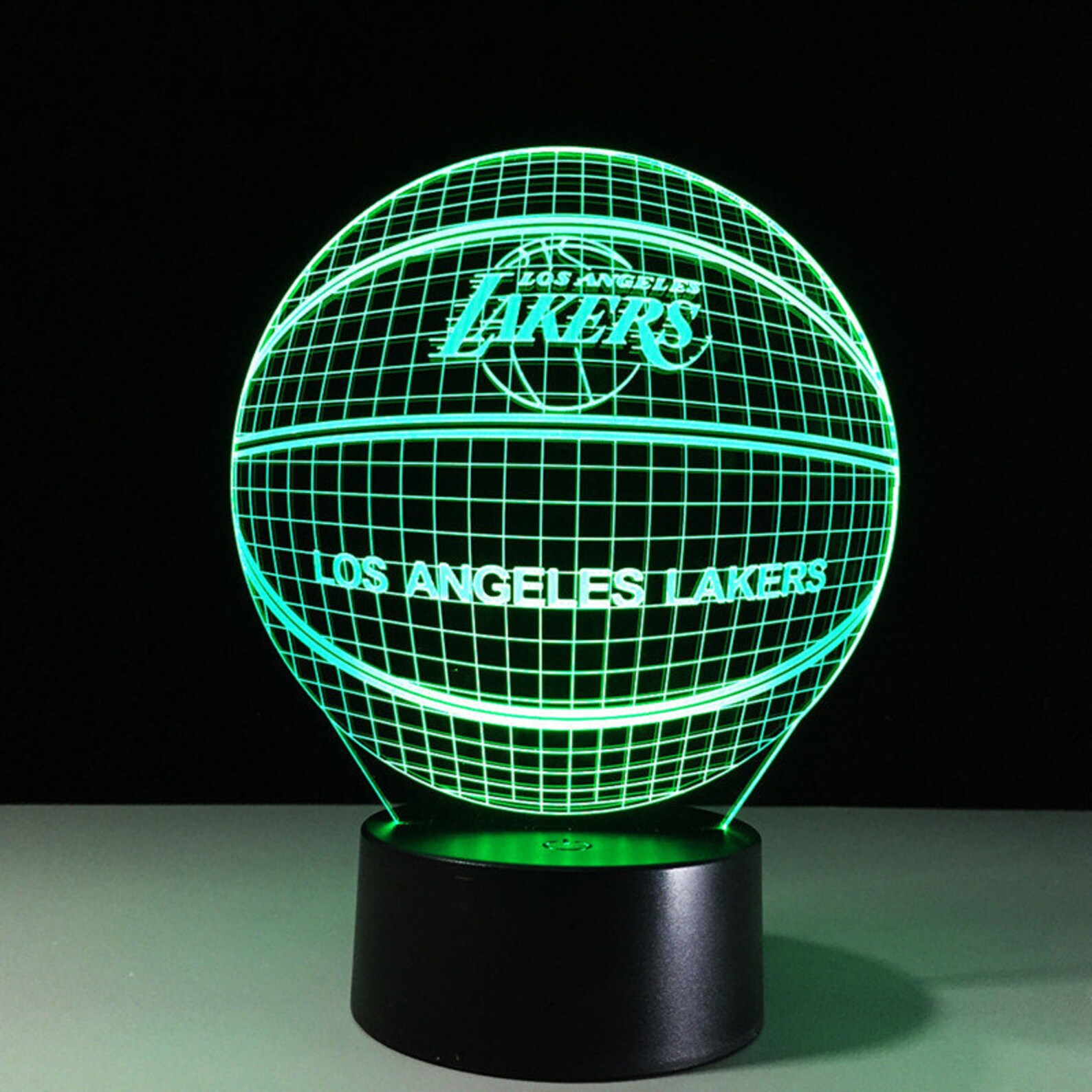 Los Angeles Lakers Basketball 7 Color LED Lamp Night Light | Etsy