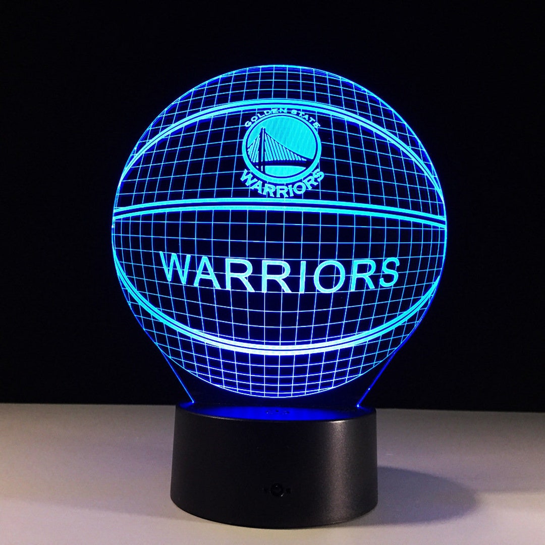 Golden State Warriors - 7 Color LED Lamp Night Light Basketball ...