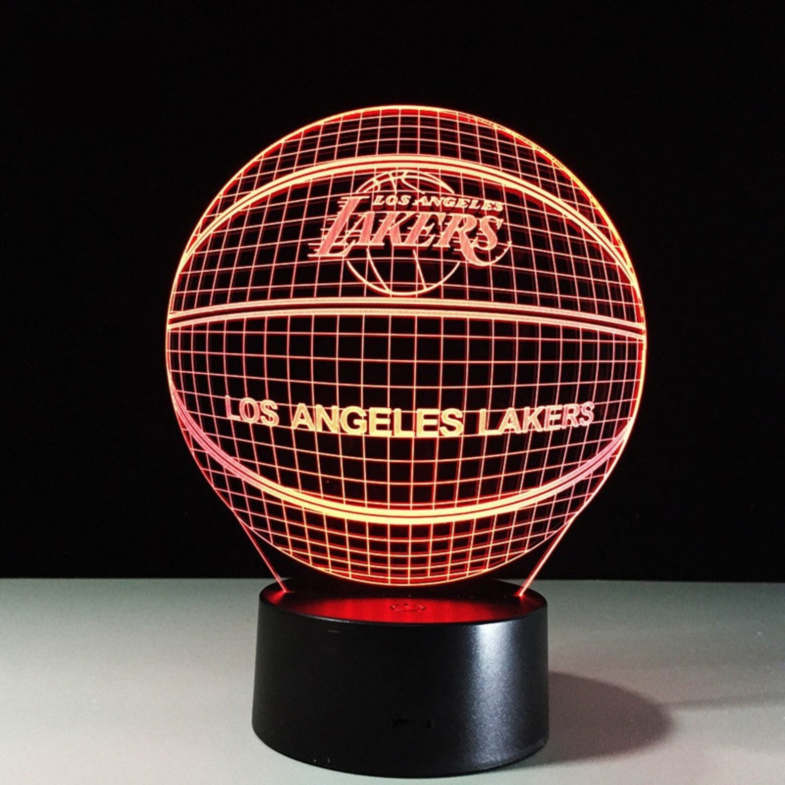 Los Angeles Lakers Basketball 7 Color LED Lamp Night Light | Etsy