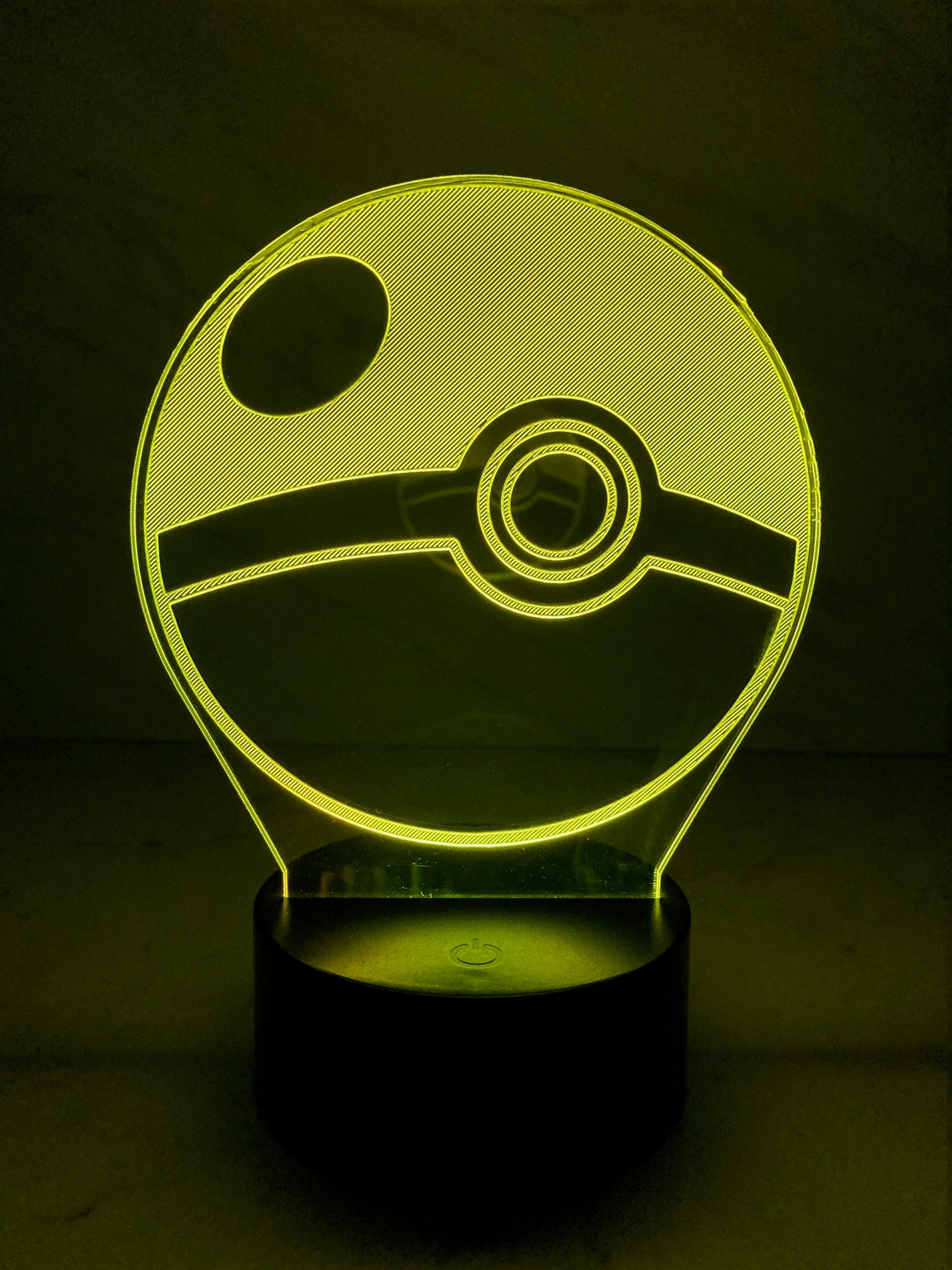 Pokemon Pokeball Pikachu 7 Color LED Lamp Night Light Birthday - Etsy