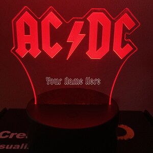 AC/DC LED Lamp Night Light Acdc - Etsy