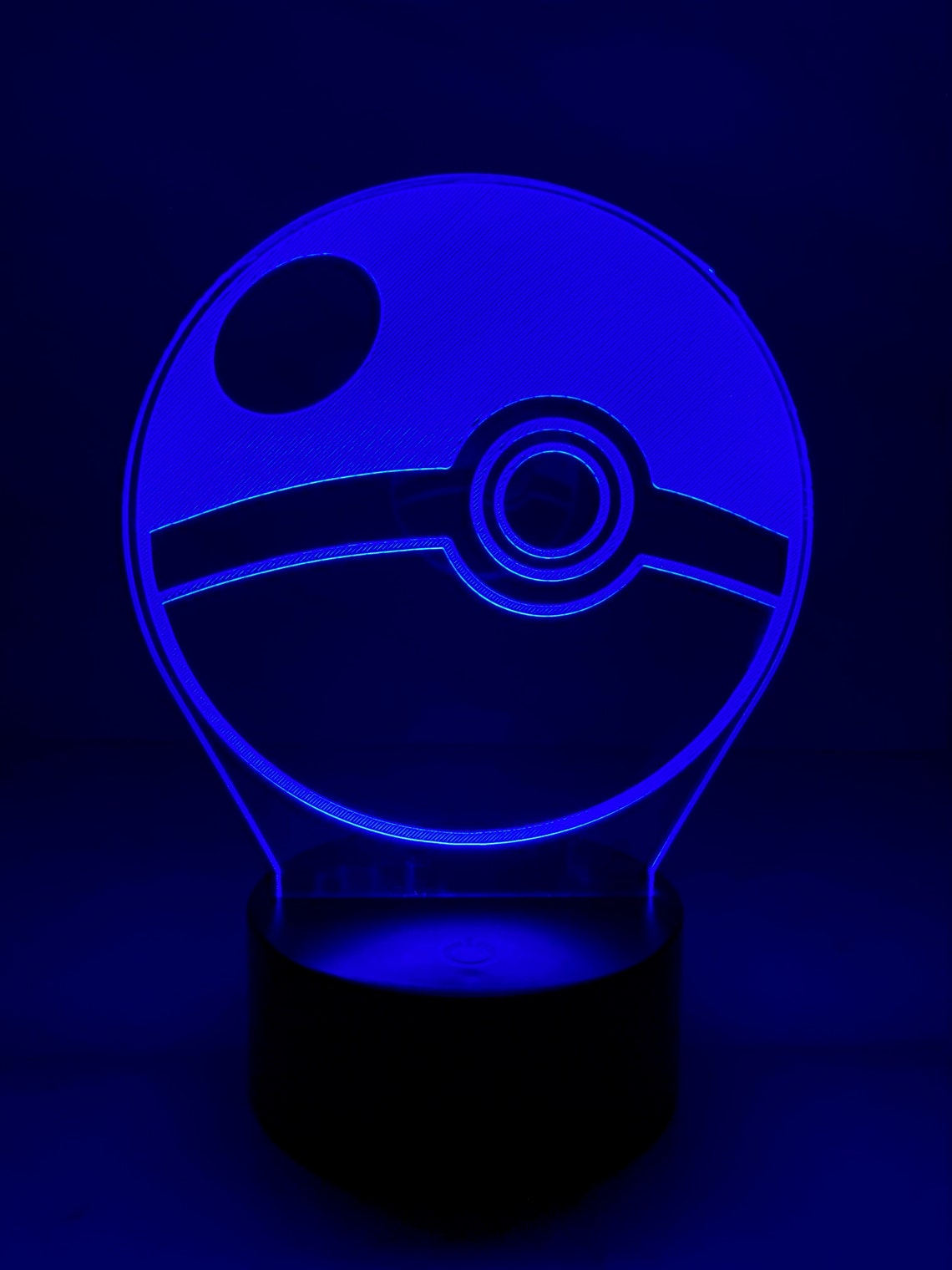 Pokemon Pokeball Pikachu 7 Color LED Lamp Night Light Birthday | Etsy