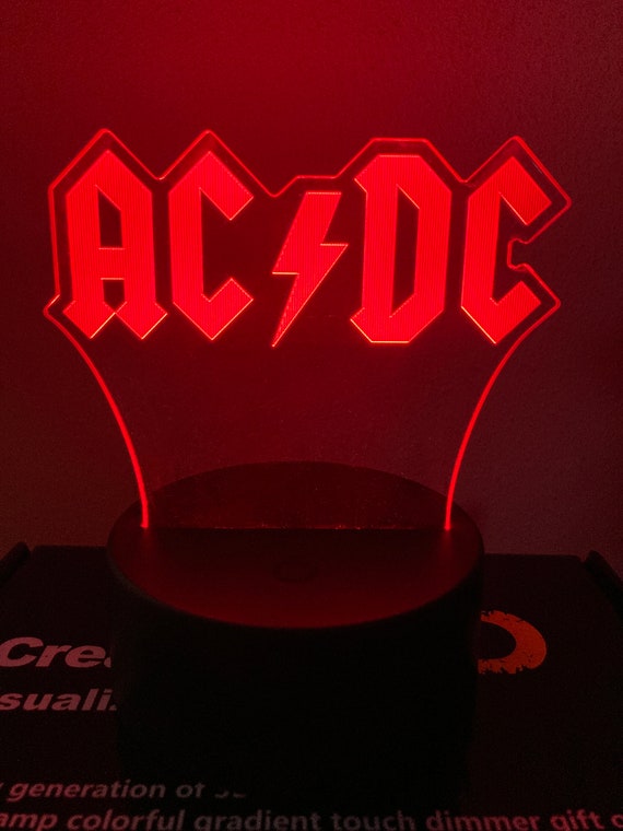 AC/DC LED Lamp Night Light Acdc | Etsy