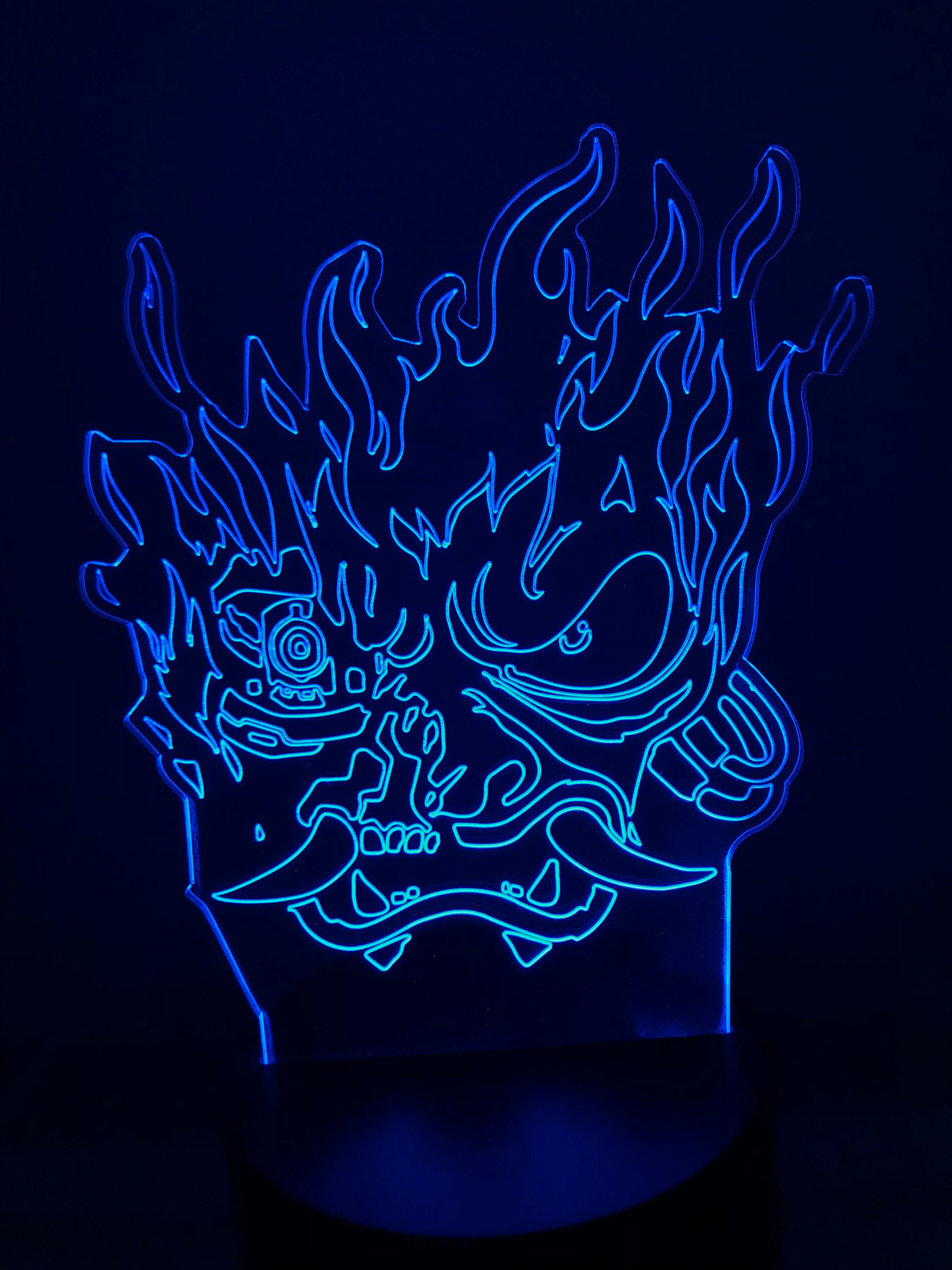 Cyberpunk 2077 Samurai 7 Color LED Lamp Night Light | Etsy