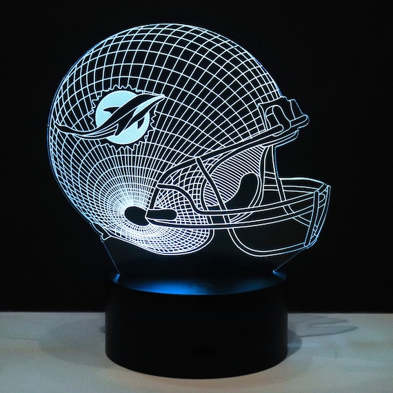 3d Football Helmet Night Light