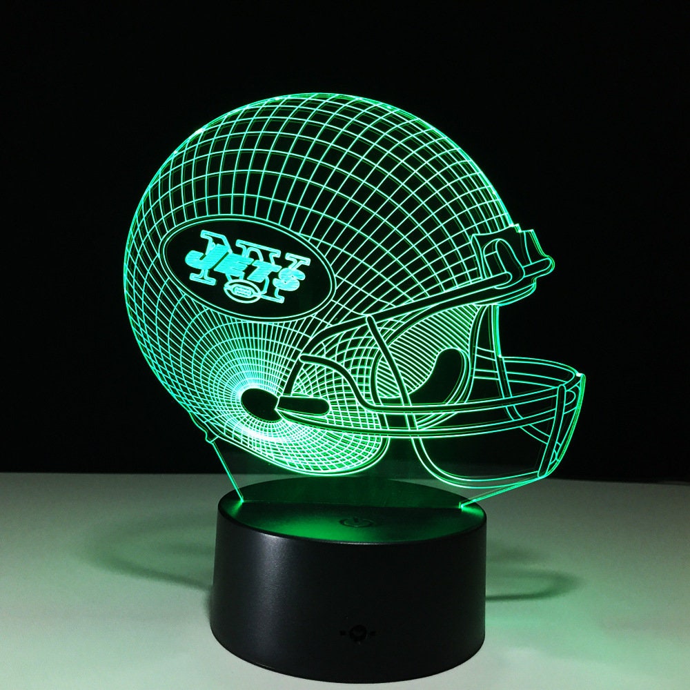 New York Jets 7 Color LED Lamp Night Light Football Souvenir Sports ...