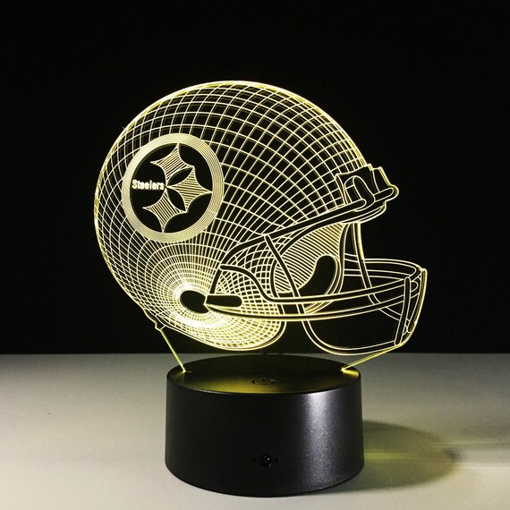 Steelers Football Light Pittsburgh Steelers, Light Up, Modern Helmet,